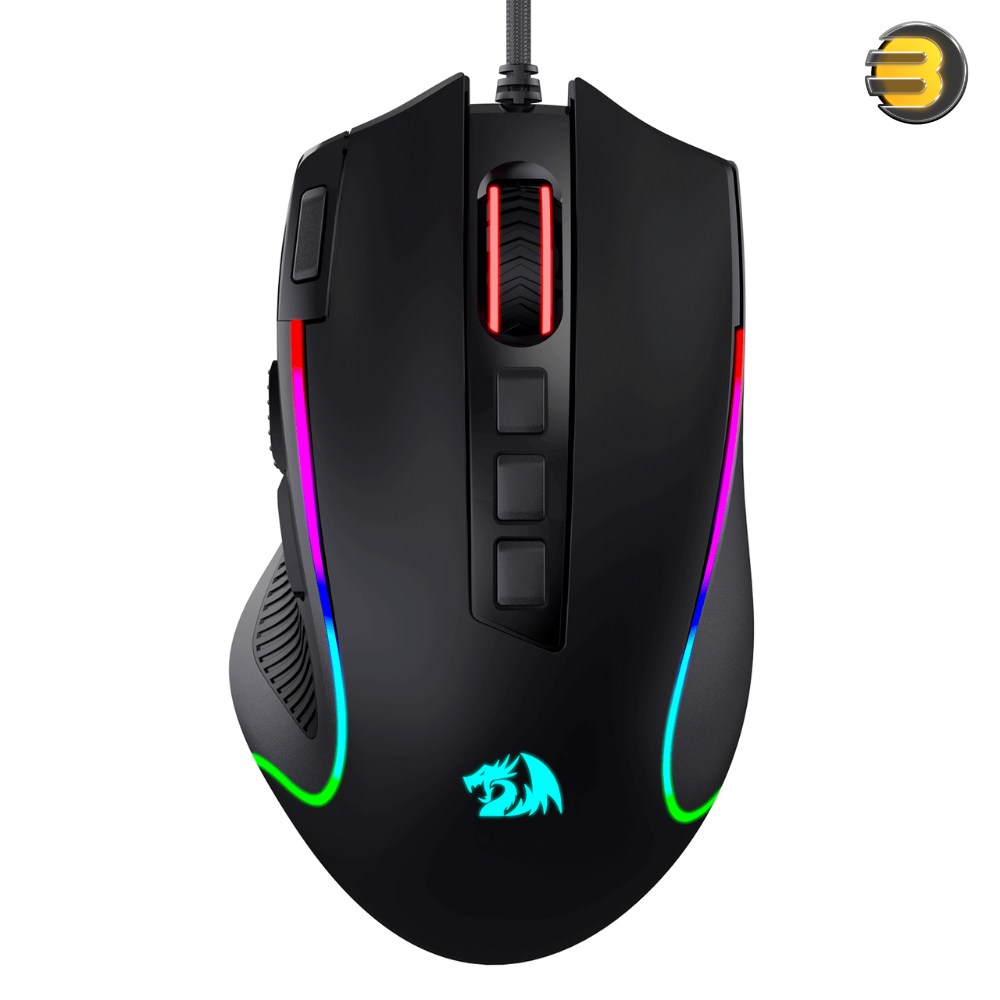 Redragon M612 Predator RGB Gaming Mouse, 8000 DPI Wired Optical Gamer ...