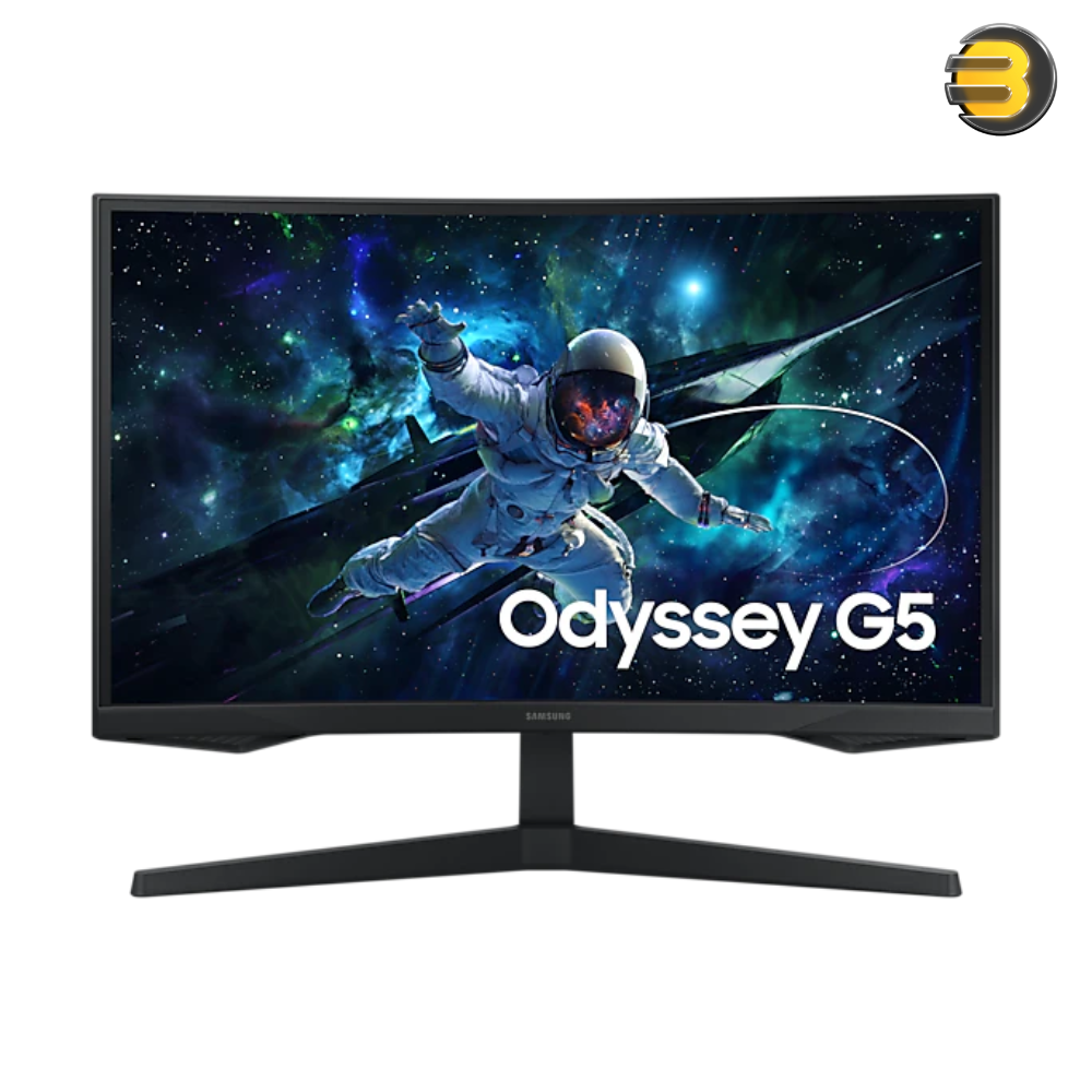 Samsung 27 Inch Odyssey G5 G55C QHD 165Hz Curved Gaming Monitor — 1000R Curved Screen, AMD ...