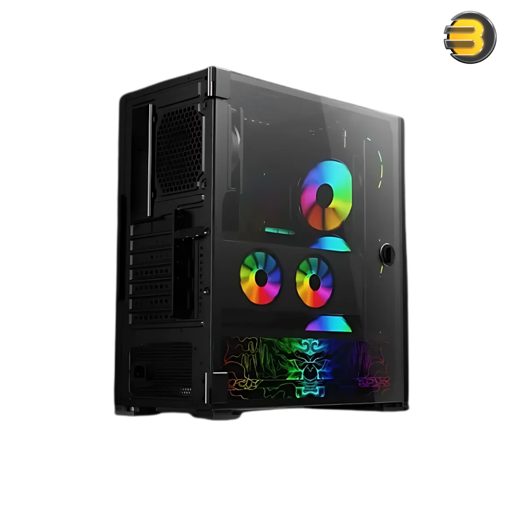 Technozone C-300 Mid Tower Case + 600W PSU Included | ELBADR GROUP