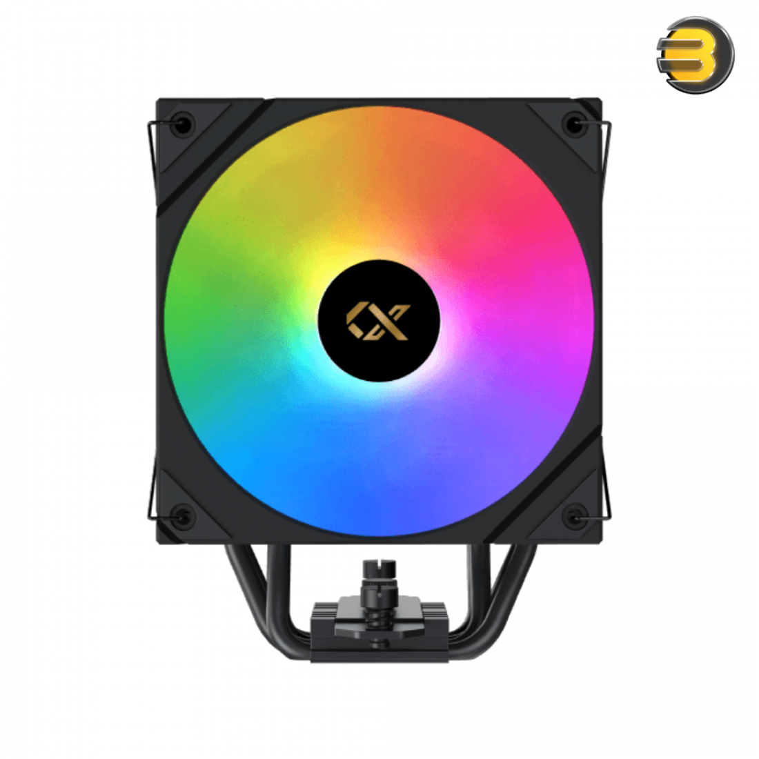 XIGMATEK AK4 Digital CPU Cooler – ARGB LED Panel, PWM Fan, Intel Backplate