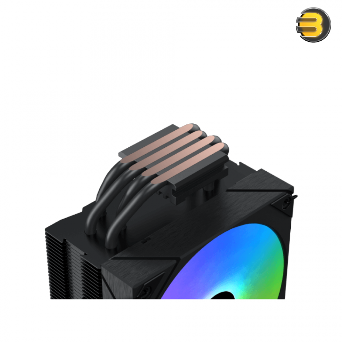 XIGMATEK AK4 Digital CPU Cooler – ARGB LED Panel, PWM Fan, Intel Backplate