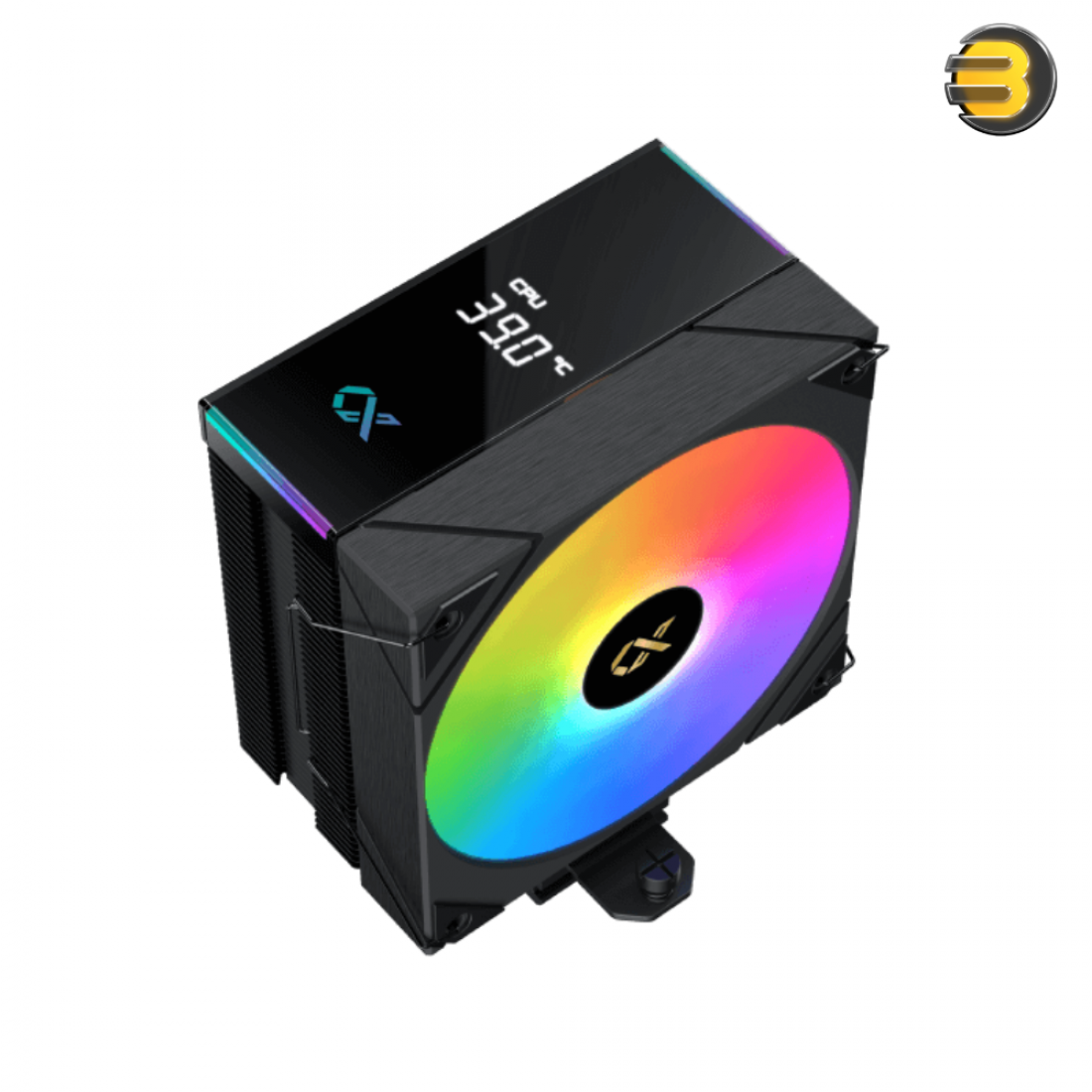 XIGMATEK AK4 Digital CPU Cooler – ARGB LED Panel, PWM Fan, Intel Backplate