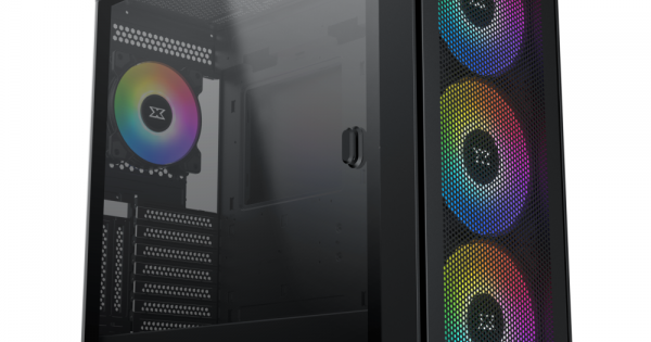 XIGMATEK Anubis Pro Mesh ARGB With 3x 120 mm + 1x 120mm ARGB Fans ...