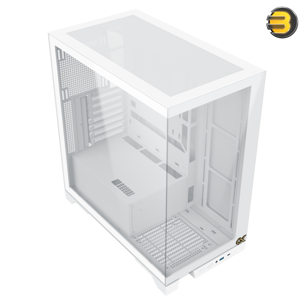 XIGMATEK Endorphin Ultra Arctic White With 5 ARGB Fans — ATX, U3x1 ...