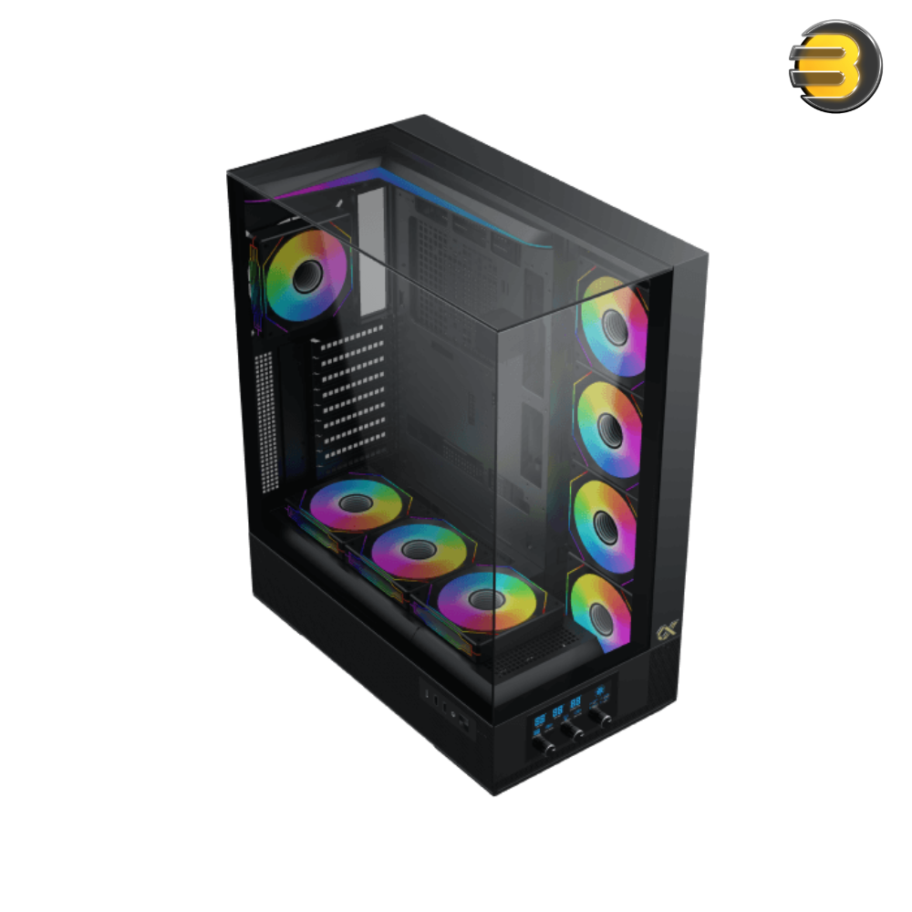 XIGMATEK Vision Pro 8 ARGB FANS — EATX, U3x2 & Type C, 3PCS TG, 1PC ...