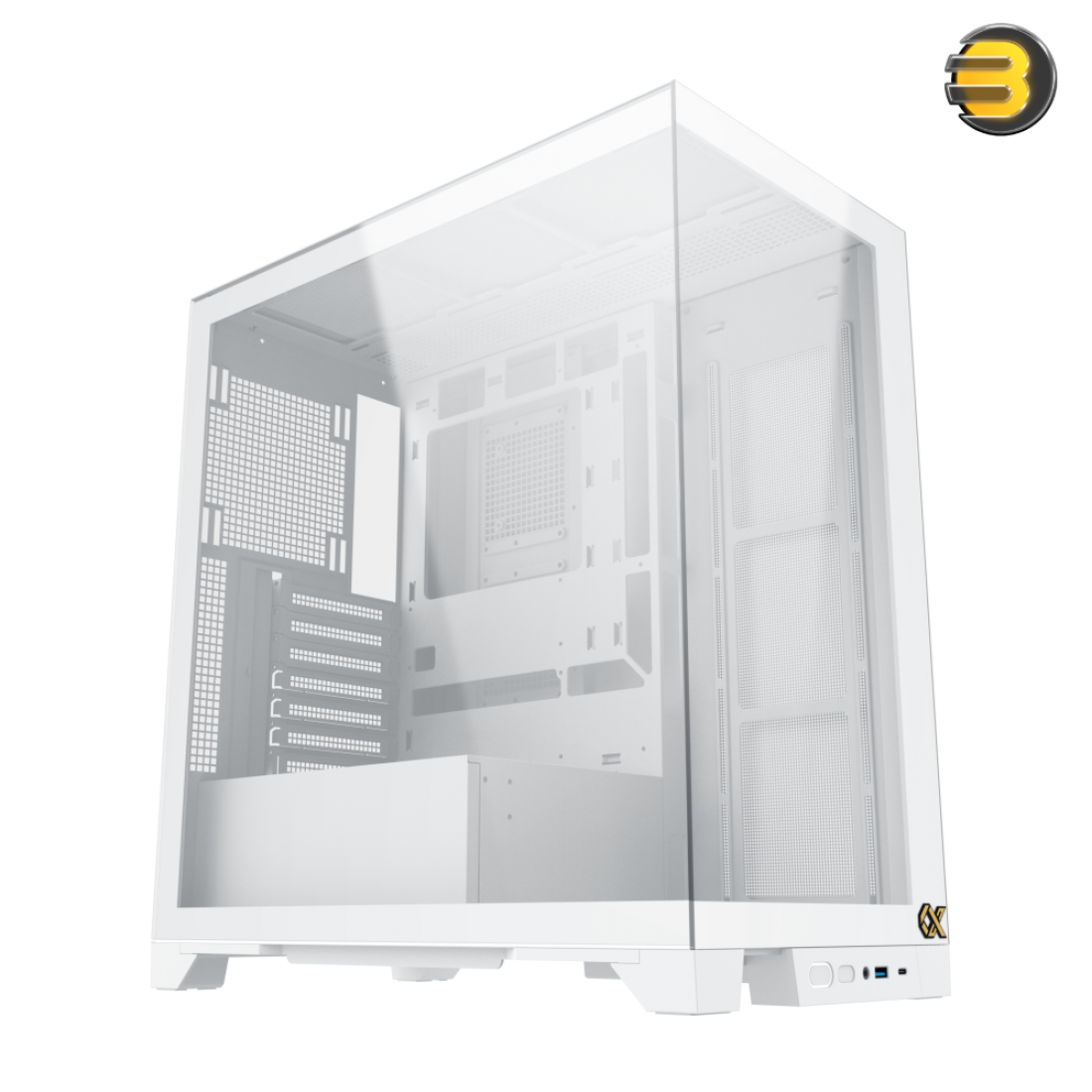 XIGMATEK Endorphin Ultra Arctic White With 5 ARGB Fans — ATX, U3x1 ...