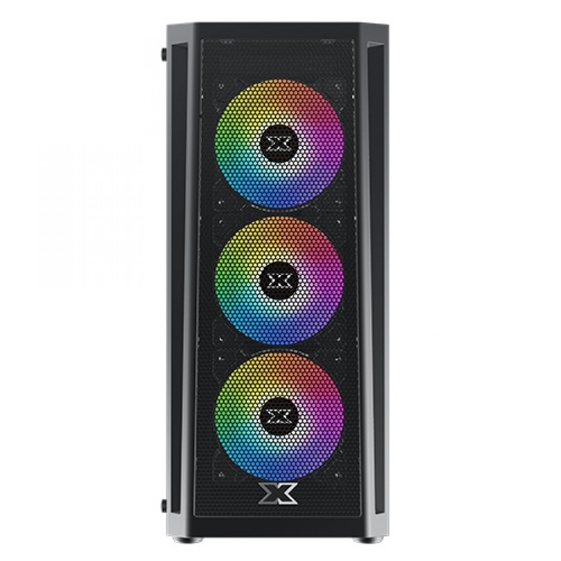 XIGMATEK Master X Gaming MID-TOWER CASE Rainbow RGB Fans 600W PSU - EN46331