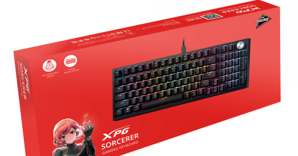 XPG SORCERER Gaming Keyboard - Gasket Mount - XPG Red Mechanical ...