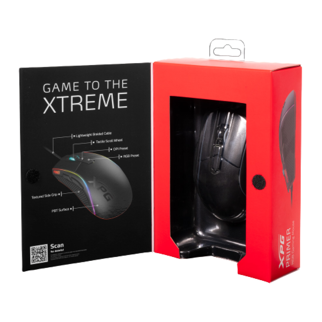 XPG Primer RGB Gaming Mouse - PRIMER-BKCWW