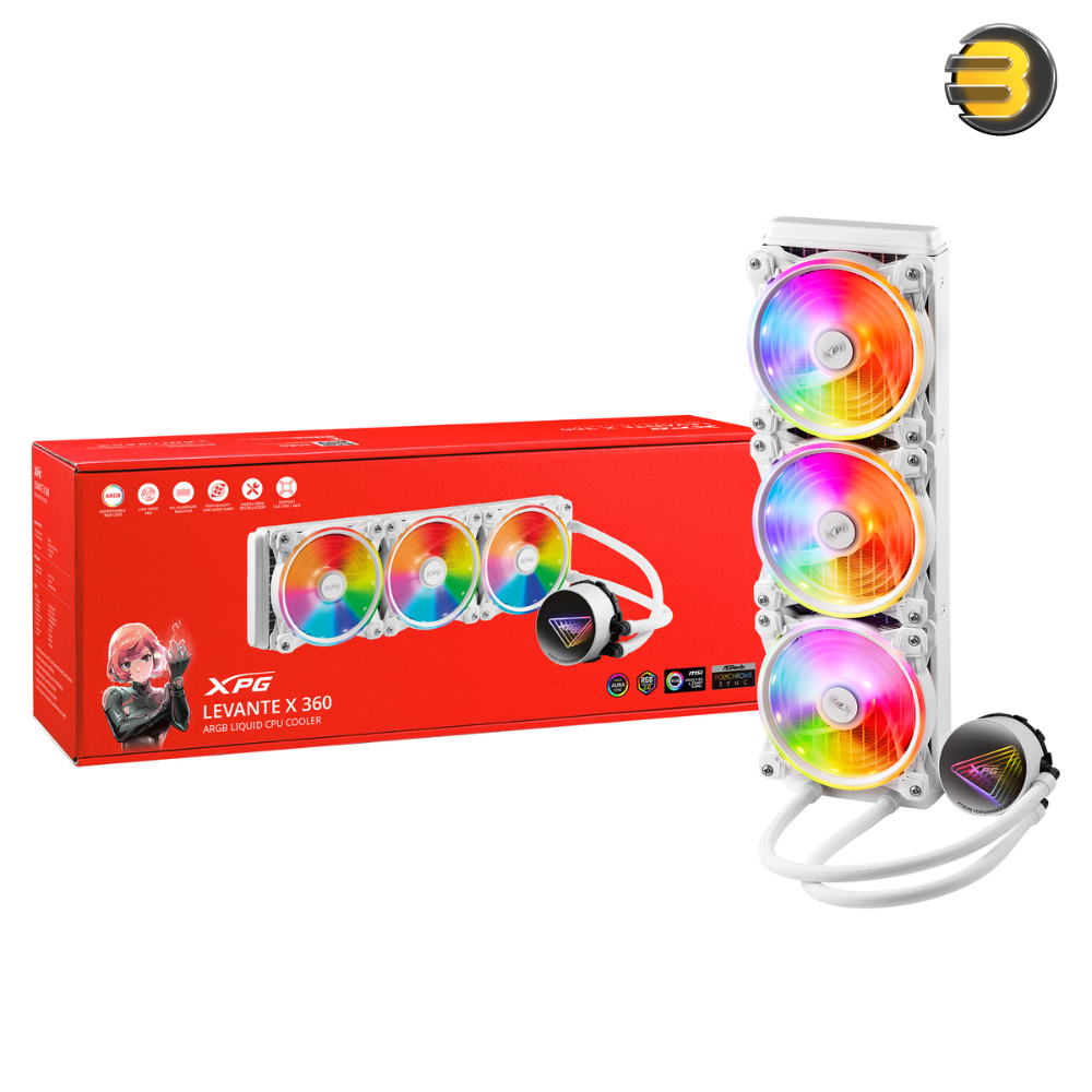 XPG Levante X 360 All-in-One ARGB CPU Liquid Cooler — 4.72 Maximum Fan ...