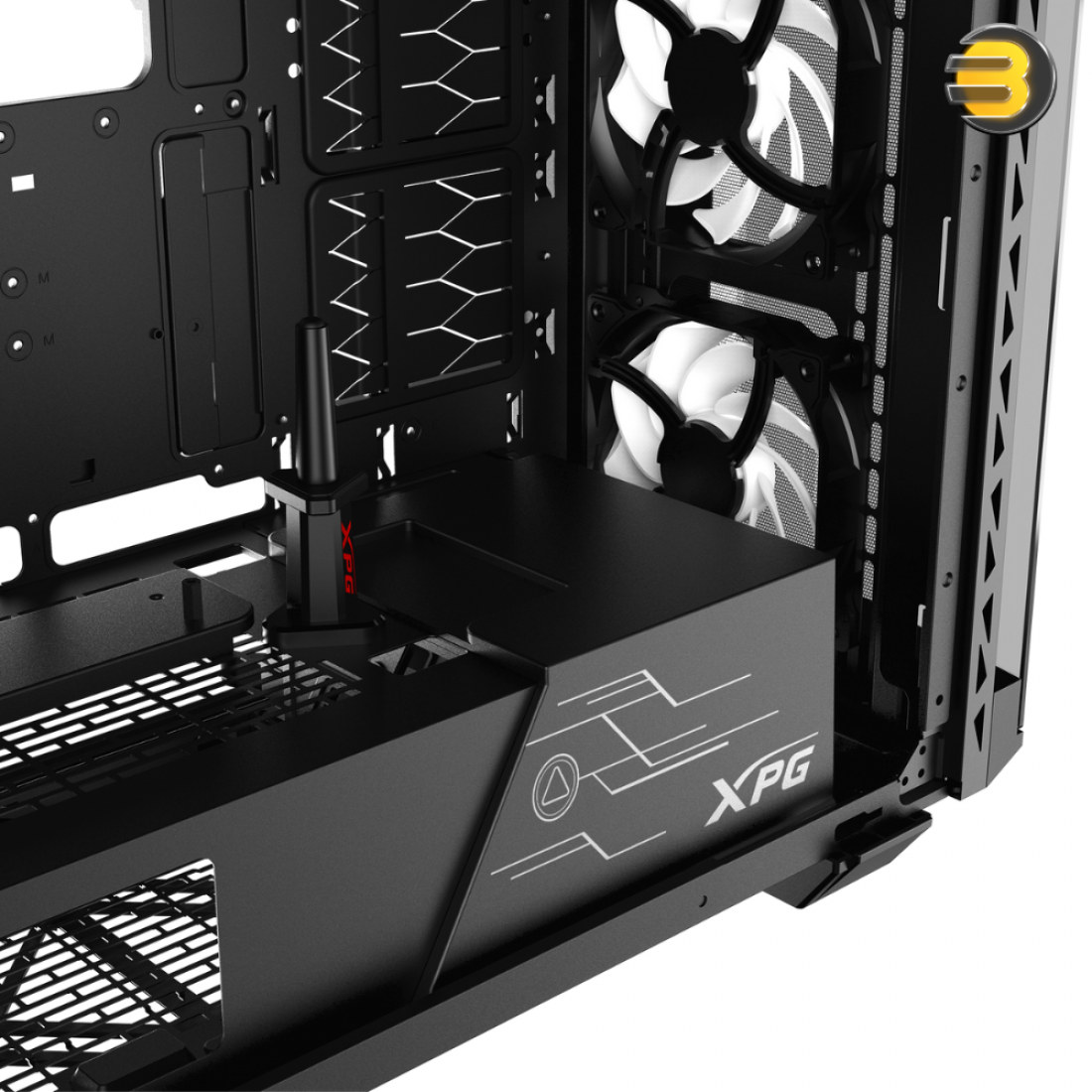 XPG Battlecruiser II Mid-Tower ATX PC Gaming Case — Exoskeleton-Driven ...