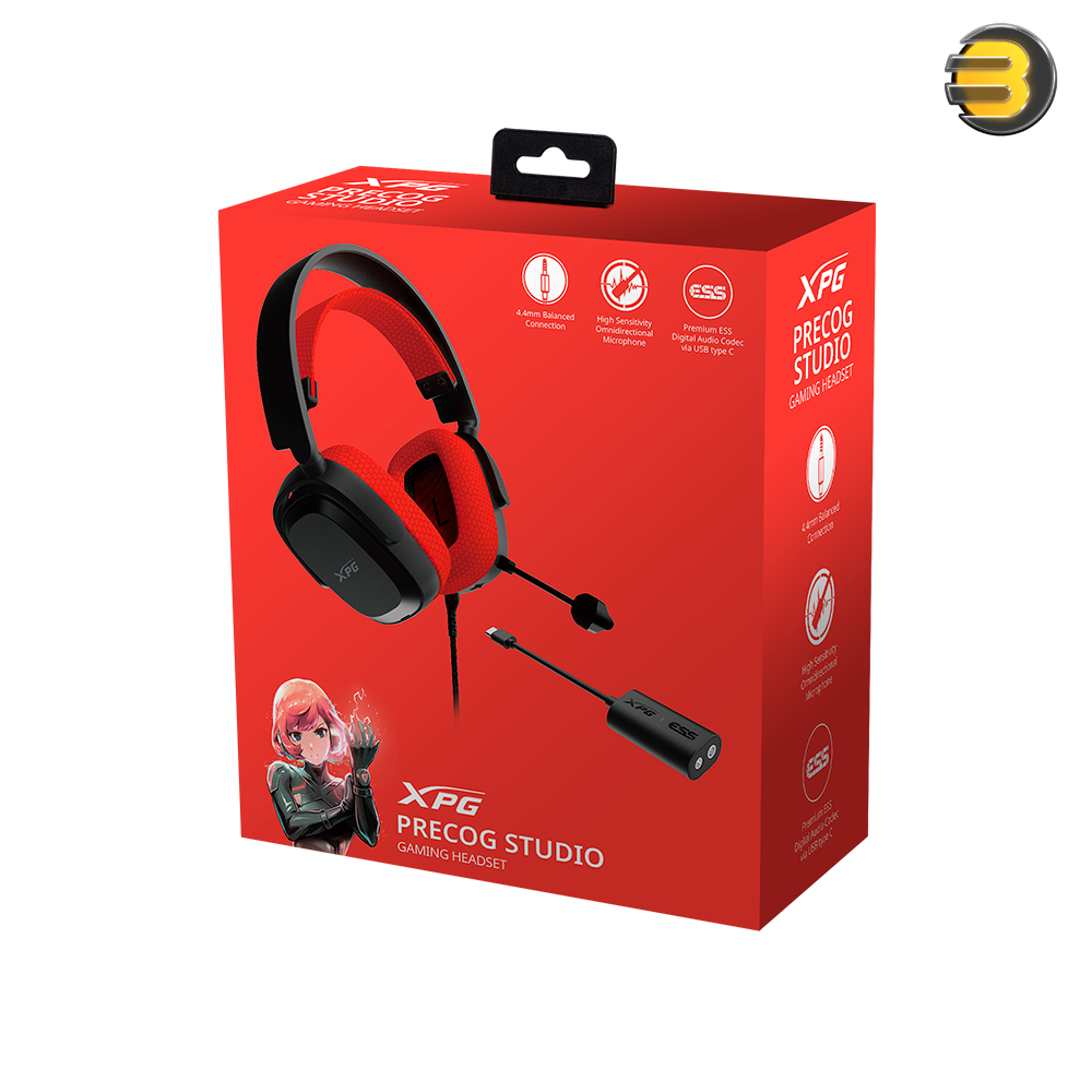 XPG PRECOG Studio Gaming Headset - 50mm Drivers - Omnidirectional ...
