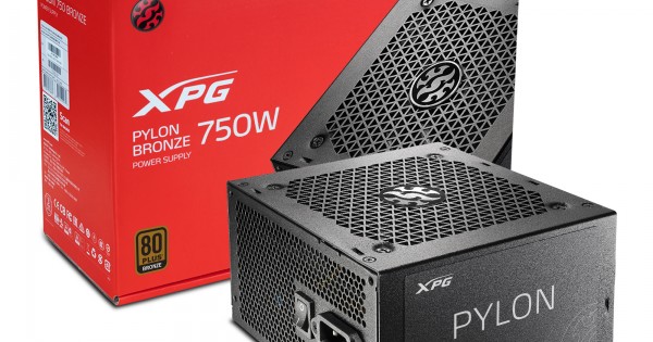 XPG PYLON 750W 80 Plus Bronze Certified 120mm Fluid Dynamic Bearing Fan ...