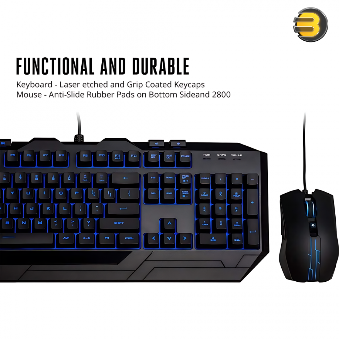 Cooler Master Devastator 3 Plus Gaming Keyboard & Mouse Combo — 7 Color ...