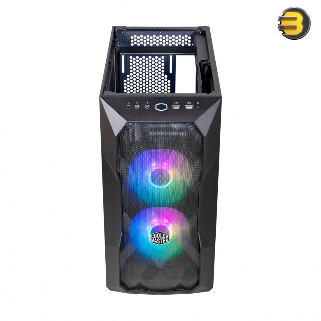 Cooler Master TD300 Mesh Micro-ATX Tower with Polygonal Mesh Front ana ...