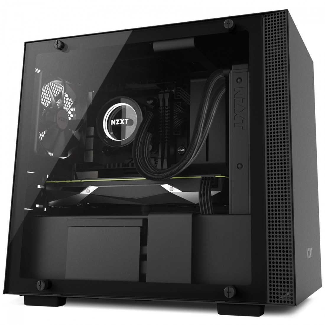 NZXT H200 - Mini-ITX PC Gaming Case - Tempered Glass Panel - All-Steel ...