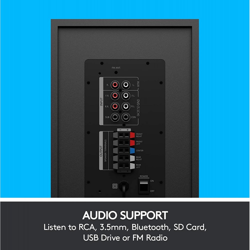 Logitech Z607 Wireless Bluetooth 5.1 Speaker System, Surround Sound ...