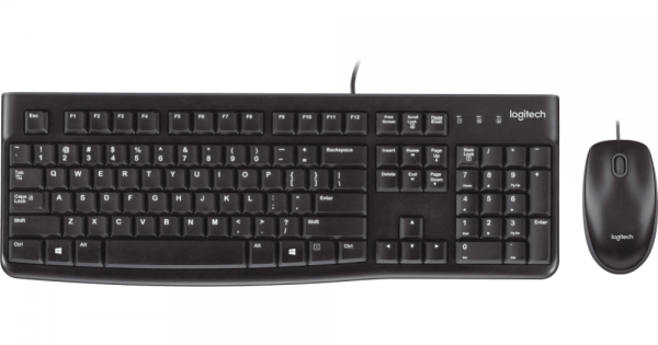Logitech MK120 Wired Keyboard and Mouse for Windows, Optical Wired ...