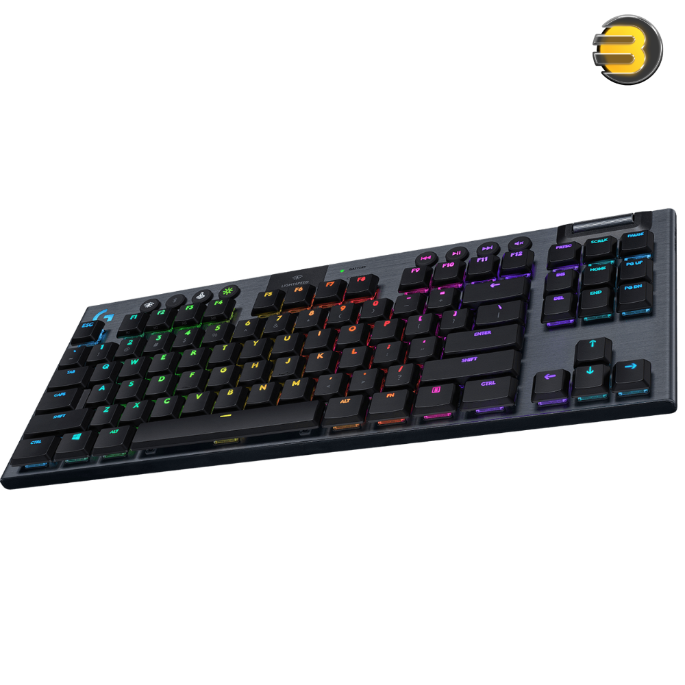 Logitech G915 TKL Tenkeyless Lightspeed RGB Mechanical Gaming Keyboard ...