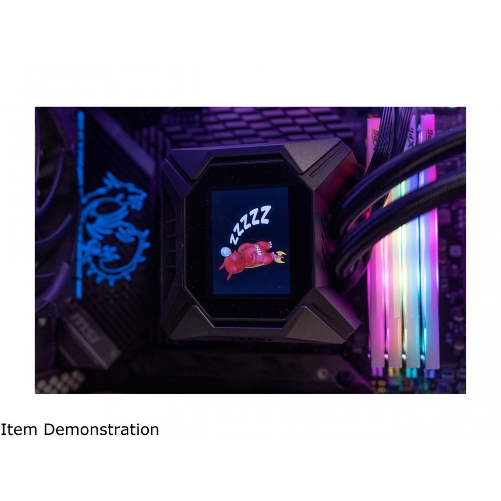 MSI MPG CORELIQUID K360 AIO Liquid CPU Cooler, 2.4" LCD Display 360mm Radiator, Triple 120mm ...