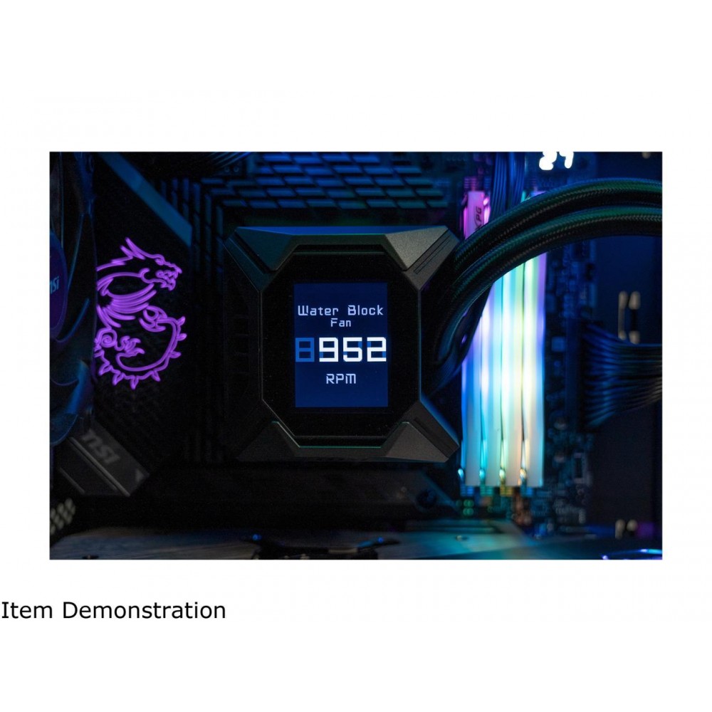 MSI MPG CORELIQUID K360 AIO Liquid CPU Cooler, 2.4" LCD Display 360mm Radiator, Triple 120mm ...