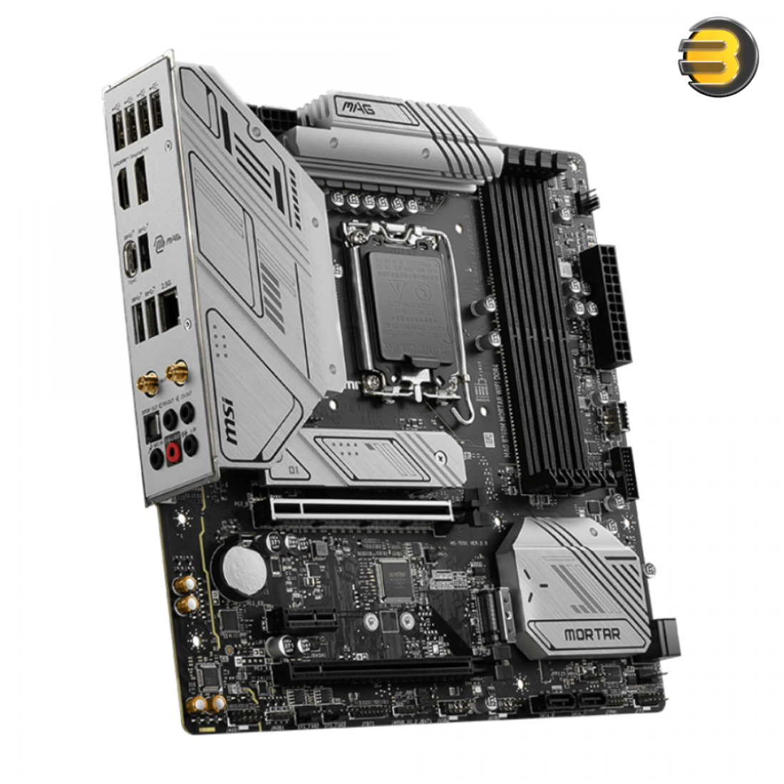 MSI MAG B760M MORTAR WIFI DDR4 Motherboard, Micro-ATX - Supports Intel ...
