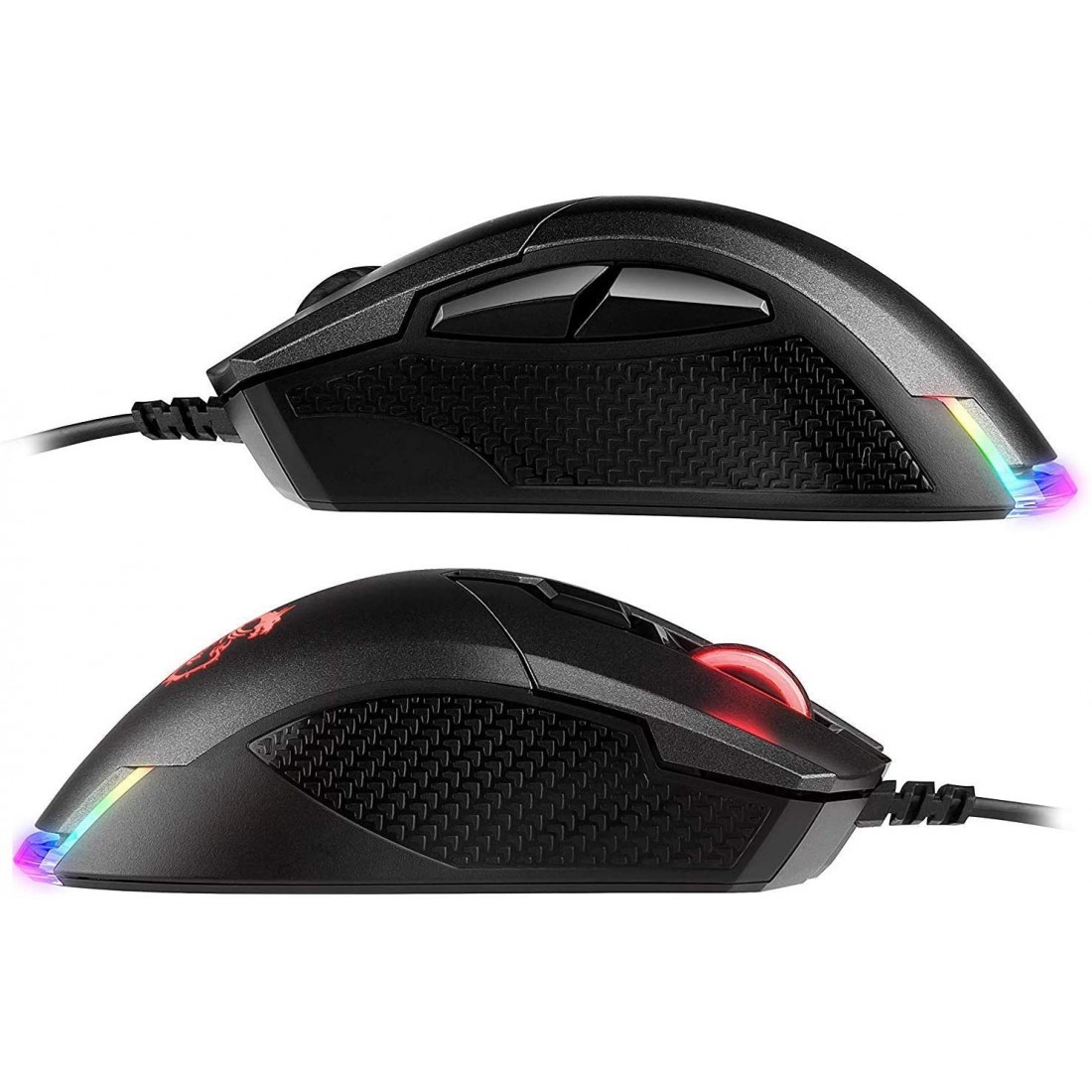 MSI Clutch GM50 Black 6 Buttons 1 x Wheel USB 2.0 Wired Optical 7200 ...