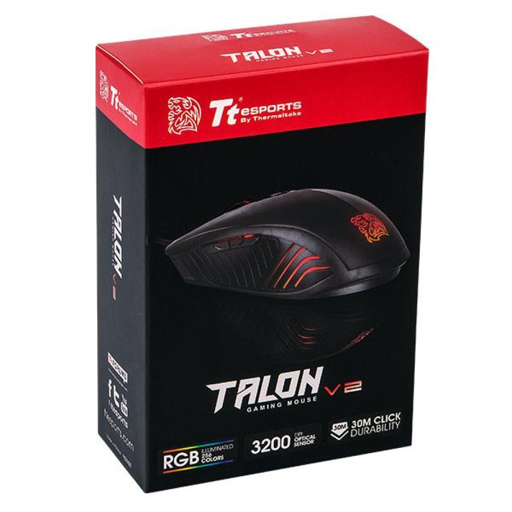 Tt eSPORTS Talon V2 RGB Optical Gaming Mouse MO-TLN-WDOTBK-01 - MO-TLN ...