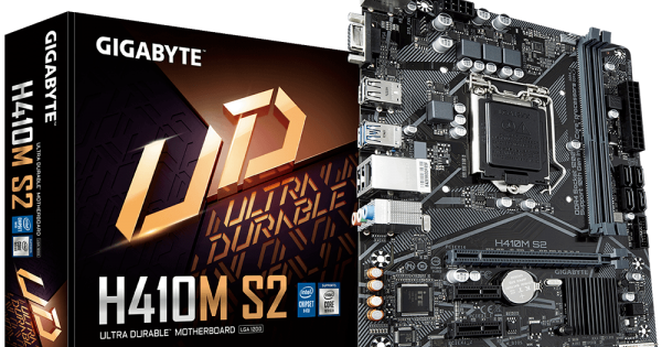 GIGABYTE H410M S2H LGA 1200 Intel H410 Micro-ATX Motherboard with M.2 ...