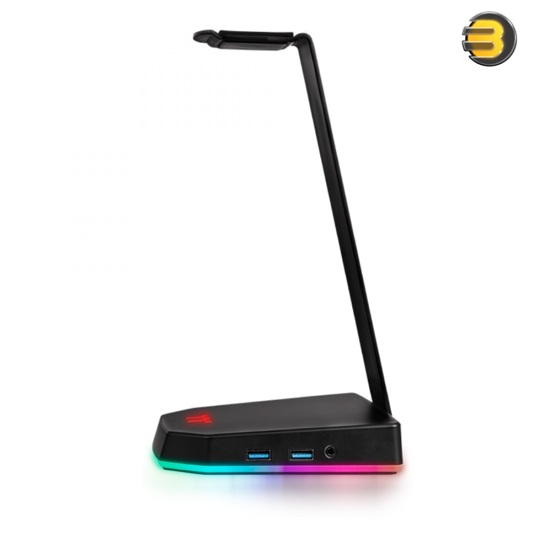 E1 RGB Gaming Headset Stand – Aluminum Build, USB 3.0 & 3.5mm AUX